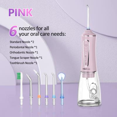 China 5 Mode Electric Water Flosser Dental Irrigator 400ml IPX7 Portable with 2500mAh Battery for sale