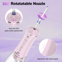 China 5 Mode Electric Water Flosser Dental Irrigator 400ml IPX7 Portable with 2500mAh Battery for sale