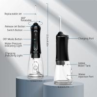 China 5 Mode Electric Water Flosser with 400mL Tank, 2500mAh Battery, and 40-110PSI Pressure for OEM Customization for sale