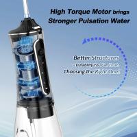 China 5 Mode Electric Water Flosser with 400mL Tank, 2500mAh Battery, and 40-110PSI Pressure for OEM Customization for sale