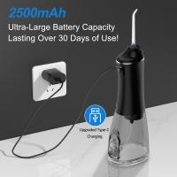 China 300ml IPX7 Cordless Oral Irrigator Rechargeable Water Flosser 100-240V Customizable for sale
