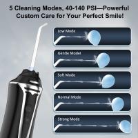 China 300ml IPX7 Cordless Oral Irrigator Rechargeable Water Flosser 100-240V Customizable for sale
