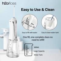 China Private Label Deep Cleaning Dental Flosser Rechargeable Electric Flosser With Replaceable Head for sale