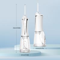 China Private Label Deep Cleaning Dental Flosser Rechargeable Electric Flosser With Replaceable Head for sale