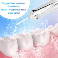 China Private Label Deep Cleaning Dental Flosser Rechargeable Electric Flosser With Replaceable Head for sale