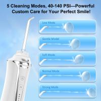 China Private Label Deep Cleaning Dental Flosser Rechargeable Electric Flosser With Replaceable Head for sale