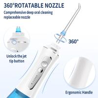 China IPX7 Waterproof Electric Dental Flosser 1200-1400 Pulse Frequency 300ML Tank for sale