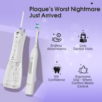 China Electric Water Flosser and Toothbrush Combo Travel Set with 6 Cleaning Modes | 15,000 Units Daily Production Capacity for sale