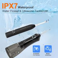 China Custom Color Electric Water Flosser with Toothbrush 2 in 1 IPX7 Rechargeable 300ml for sale
