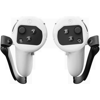 China Silicone Controller Cover For Meta Quest 3 Anti-Throw Protective With Wrist Knuckle Strap for sale