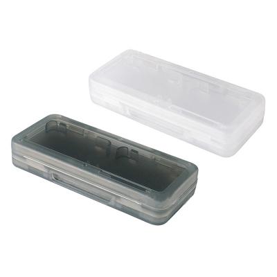 China Ductility Switch Game Card Storage Box 7.5x3.4x1.5cm Clear PP Plastic Case for sale