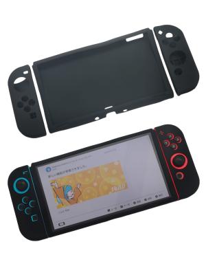 China Split Silicone Cover with Joycon Grip for Nintendo Switch OLED 24.5cm Anti-Slip for sale