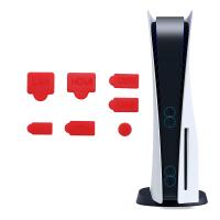 China 7PCS PS5 Silicone Anti Dust Plugs Set USB HDMI LAN Type-C Interface Dustproof Cap for sale