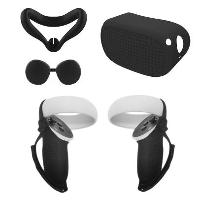 China Anti-Fogging 4 in 1 VR Silicone Cover Set for Oculus Quest 2 Accessories 140g for sale