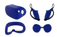 China Oculus Quest 2 VR Accessories Set Silicone Face Cover Controller Grips Shell Lens Cover 140g for sale