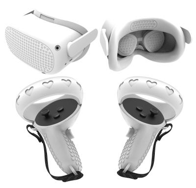 China Silicone Protective Cover Set for Oculus Quest 2 VR Headset Accessories 140g for sale