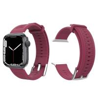 China Waterproof FKM Watch Strap for Apple Watch 38 40 42 44 45 49mm Soft Flexible Durable for sale