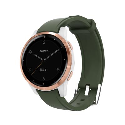 China Breathable FKM Fluororubber Watch Strap for Garmin 38 40 42 44 45 49mm for sale