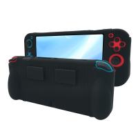 China Silicone Protective Case for Nintendo Switch OLED Smooth Grip Design 2 Game Card Slots 26cm for sale