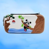 China Kids Anti-Scratch PU Carry Case Cute Panda Cartoon Pattern for Nintendo Switch OLED 27x13.5x4.5cm for sale