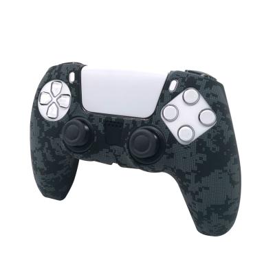 China Camouflage Silicone Protective Case for PS5 Controller Anti Scratch 16x10.6x5cm for sale