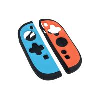 China Thickened Textured Two-Tone Silicone Handle Case for Nintendo Switch 2 7.2cm for sale
