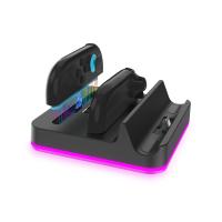 China Multi-Function Charging Dock with RGB Lighting for Nintendo Switch 2 Charges Joy-Cons Console for sale