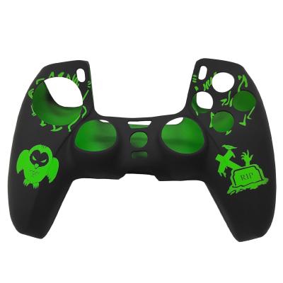 China Laser Print Silicone Case for PS5 Controller Multiple Pattern Design Non Slip Grip 5 Colors for sale
