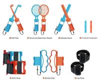 China 14 in 1 Multi-Function Sports Accessories Kit Universal for Nintendo Switch 2 & Switch 1 Joy-Con for sale