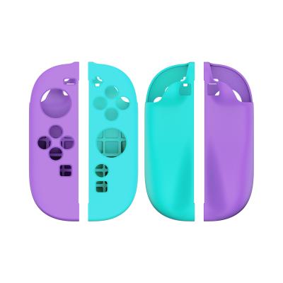 China Silicone Protective Case for Nintendo Switch 2 Joy-Con Shockproof Anti-Slip 7.2cm Purple Mint Green for sale