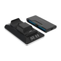 China Detachable Portable Charging Dock with RGB Light for Nintendo Switch 2 Joycon and Pro Controller for sale