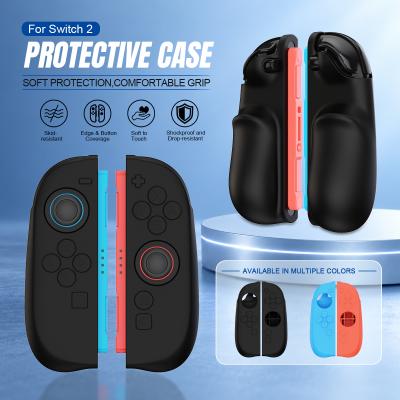 China Thickend Full-Protection Silicone Case for Switch 2 with Comfortable Grip for Nintendo Switch 2 Joy-con Controller  with Side Protection Enhanced Fit & Comfort for sale