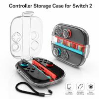 China Drop-Resist Portable Visible Transparent Hard Carrying Case for Nintendo Switch 2 with Card Slots for sale