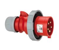 China Imported Austrian PCE Industrial Waterproof Plug Socket 415V 32A 5-Pin IP67 Vehicle Rail Mounted 1 Outlet Model 0252+1252 for sale