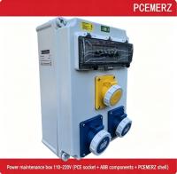 China PCEMERZ Industrial Socket Box Power Maintenance Box IP67 Rated 380V Plastic Plug with Socket for sale