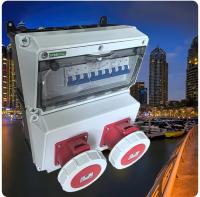 China PCE Step Combined Socket Box IP44 Plastic Plug with Socket 380V/220V Industrial Power Maintenance Box for sale