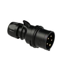 China Austrian Imported PCE Brand Industrial Plug Socket and Connector with Plastic for Stage Lighting Series 380V 16A 5-Pin for sale