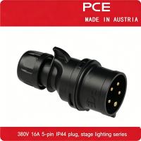 China Austrian Imported PCE Brand Industrial Plug Socket and Connector with Plastic for Stage Lighting Series 380V 16A 5-Pin for sale