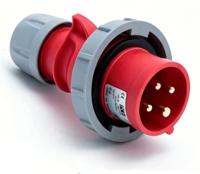 China PCE Industrial Waterproof and Explosion-proof Welding Machine Vehicle Three-phase Four-wire Plug 380V-32A-4 Cores-IP67-Typ0242 for sale