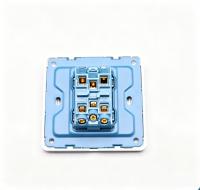 China HE-2N-1/HE-2N-2 Marine Cabin Wall Switch Single/Double-gang Two-way Control JXN-5 Concealed Box 16A 250V 4P/3P Pins ON-OFF for sale
