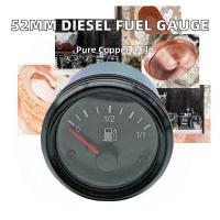 China Zhongling Custom 52mm Copper Automotive Diesel Engine Replacement VDO Fuel Gauge for Truck Tractor Alternator 12V 24V for sale
