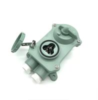 China Supergen Japanese Marine IP56 Waterproof Socket with Switch 1 Outlet KZ-S2MR Nylon 250V 10A 3P 3-Hole 3-Pin 792808 for sale