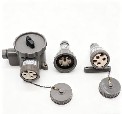 China Supergen Marine Nylon Watertight Plug Socket CTF2-2+CZF2-2 Complete Set CZF3-2 Waterproof Switched Plug Socket 250V for sale