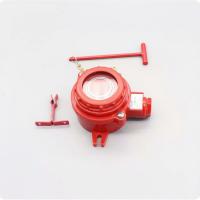 China Marine Steel 10A Fire Alarm Button DK7-1/2 Emergency Fire Water Button Round Switch for Ventilation Oil Cut-off IP56 for sale
