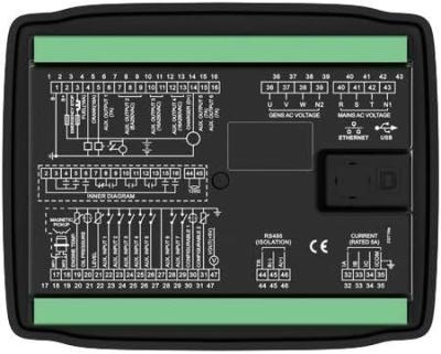 China SmartGen HGM7120N Diesel Generator Auto Start Control Panel with Plastic Housing AMF USB RS485 & ETHERNET Connectivity Rated 8A for sale