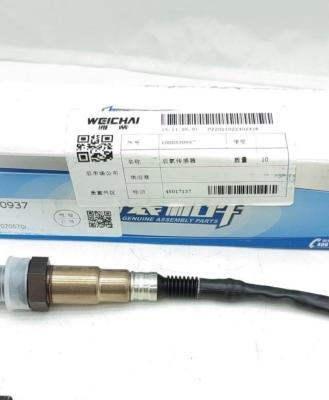 China Weichai Guoliu Genuine Rear Oxygen Sensor for LNG Natural Gas Engines Model 1000330937 Original Red Machinery Engine Parts for sale