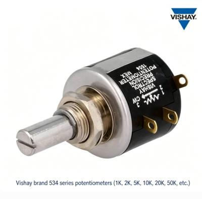 China Imported Vishay Precision Wire-wound Potentiometer 534B1502JC Multi-turn Adjustable 1K-50K 500V for sale