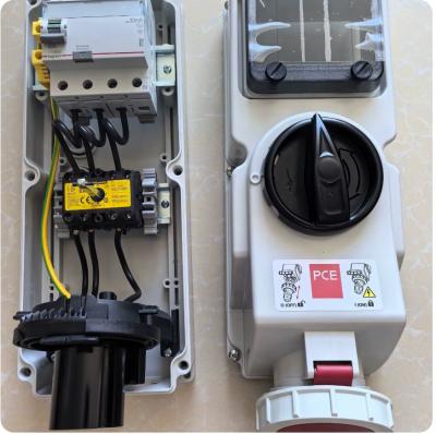 China Original Brand New PCE Leakage Circuit Breaker Socket With Switch, 380V 32A 4-Core IP67 Typ76242-6 for sale