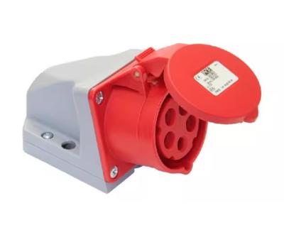 China PCE 380V16A 5-Core Industrial IP44 Waterproof Plastic Connector Injection Molding Machine Power Distribution Sockets for Factory for sale