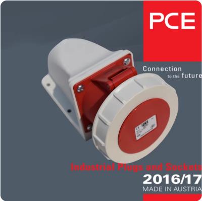 China Original Brand New PCE Industrial Plastic Freezer and Refrigerated Container Power Plug and Socket 440V-32A-4 Pins-0242-3V for sale